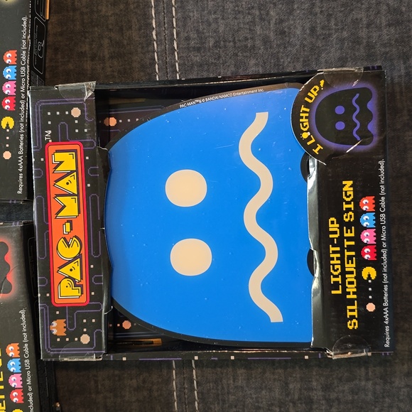 pac man | Other | 3 Pac Man Light Up Silhouette Signs | Poshmark